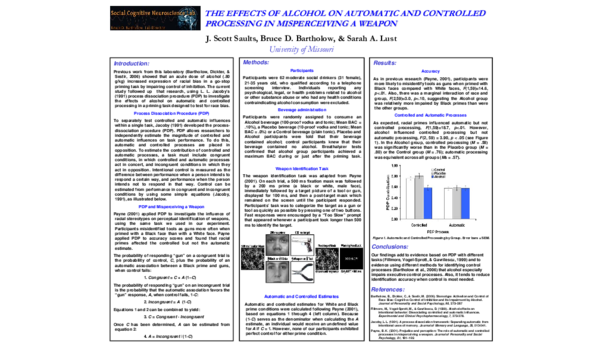 (PDF) The effects of alcohol on automatic and controlled processing in ...