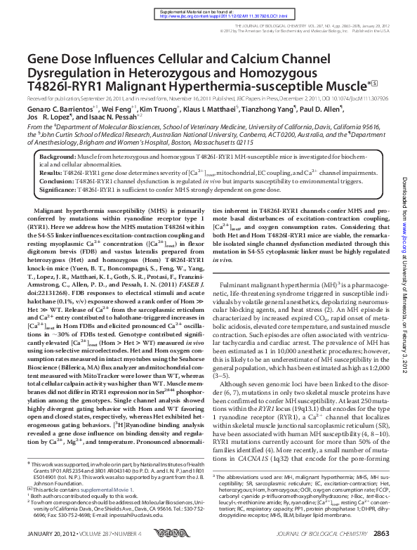 (PDF) Gene Dose Influences Cellular and Calcium Channel Dysregulation ...