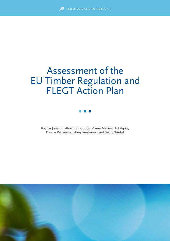 (PDF) Assessment of the EU Timber Regulation and FLEGT Action Plan