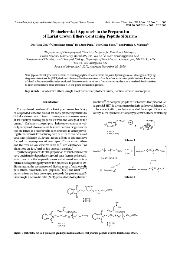 (PDF) ChemInform Abstract: The Photochemical Approach to the Functionalization of Alkanes