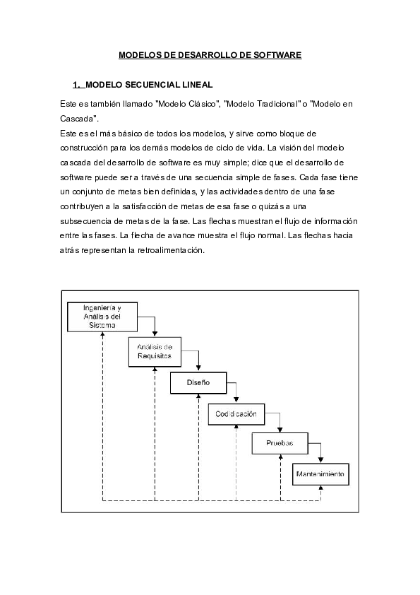 (DOC) MODELOS DE DESARROLLO DE SOFTWARE