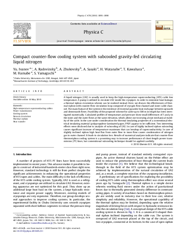 (PDF) Compact counter-flow cooling system with subcooled gravity-fed ...