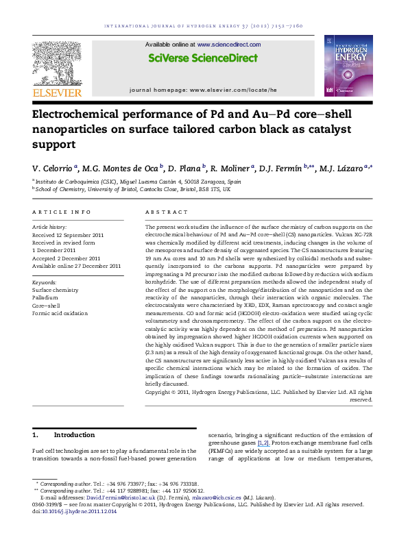 Pdf Electrochemical Performance Of Pd And Au Pd Core Shell Nanoparticles On Surface Tailored