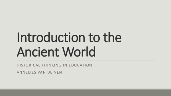 (PDF) Investigating the Ancient World