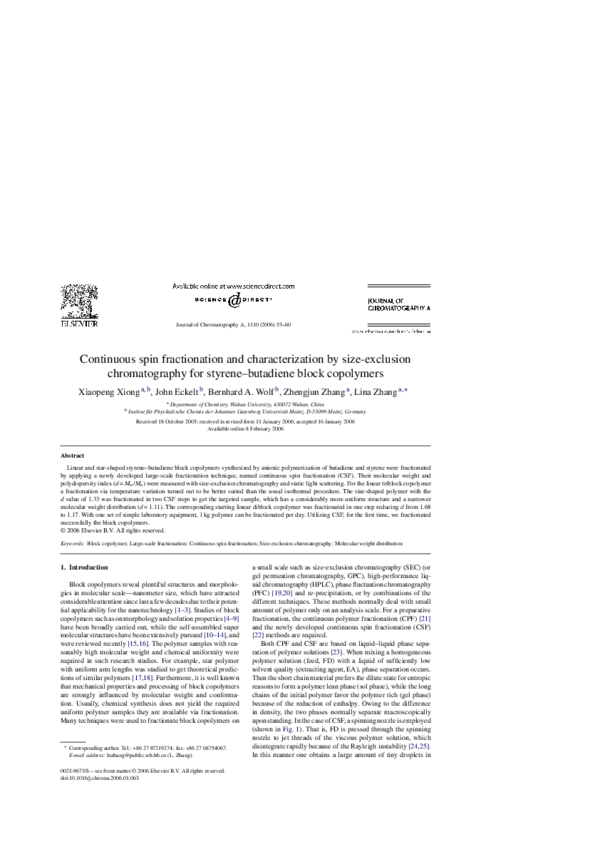 (PDF) Continuous spin fractionation and characterization by size-exclusion chromatography for ...