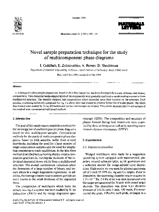 (PDF) Novel sample preparation technique for the study of ...