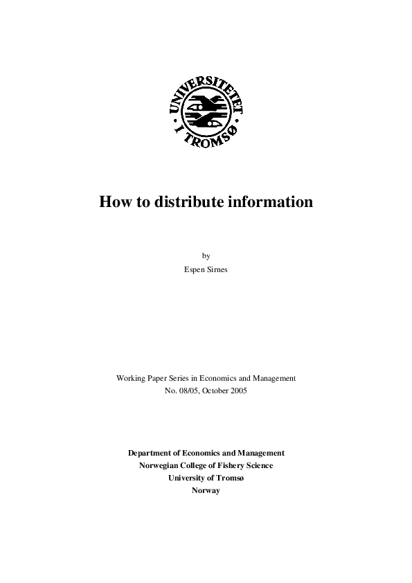 pdf-how-to-distribute-information-espen-sirnes-academia-edu