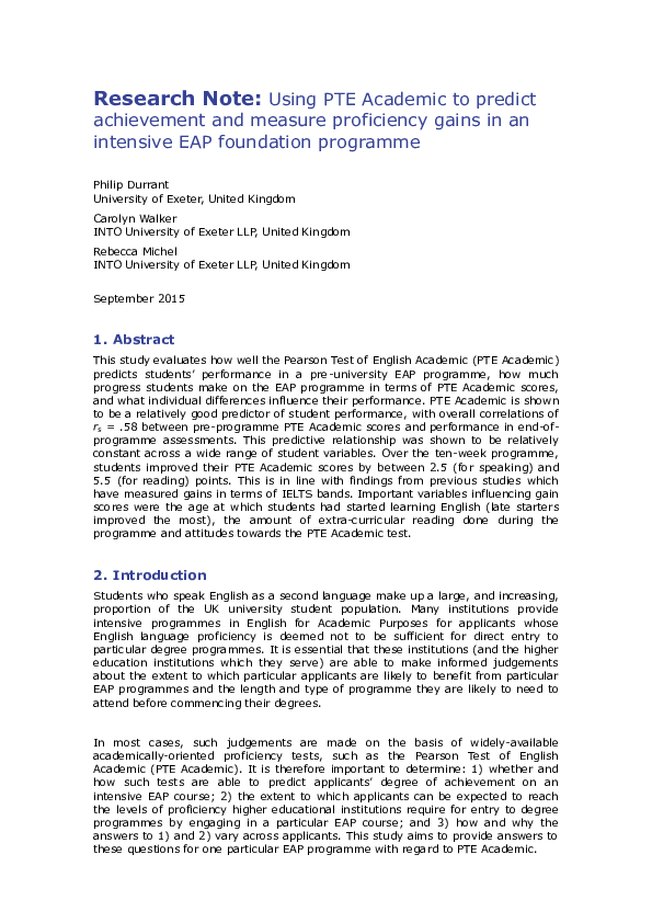 (PDF) Durrant, Walker & Michel (2015). Research Note: Using PTE ...