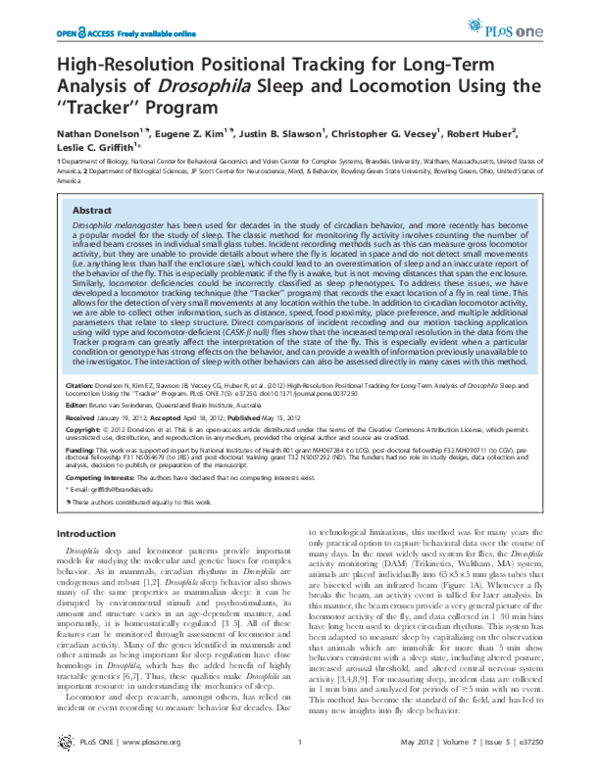 (PDF) High-Resolution Positional Tracking for Long-Term Analysis of ...