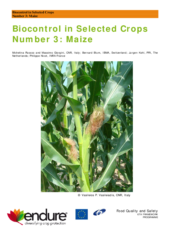 (PDF) Biocontrol in Selected Crops. Number 3: Maize. Leaflet ENDURE