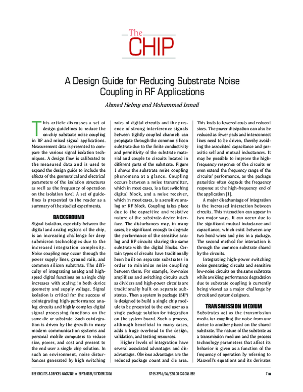 (PDF) The CHIP - A Design Guide for Reducing Substrate Noise Coupling ...