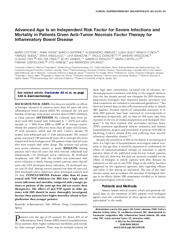 (PDF) Advanced Age Is an Independent Risk Factor for Severe Infections and Mortality in Patients ...