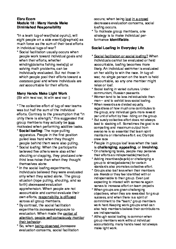 (PDF) Module 18 : Many Hands Make Diminished Responsibility