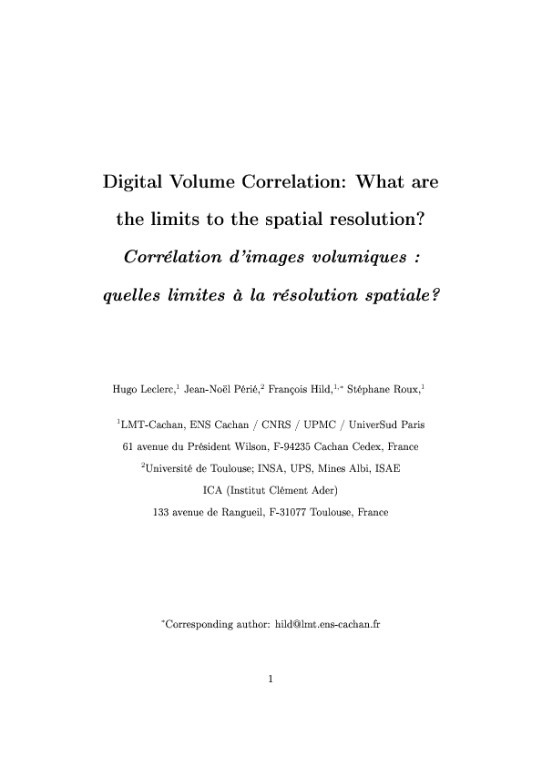 (PDF) Digital volume correlation: what are the limits to the spatial ...