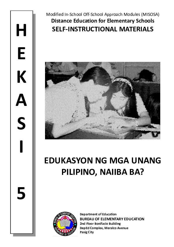 (PDF) Distance Education for Elementary Schools SELF-INSTRUCTIONAL ...