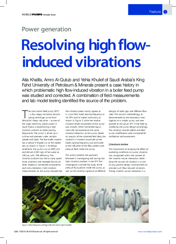(PDF) Resolving high flow-induced vibrations