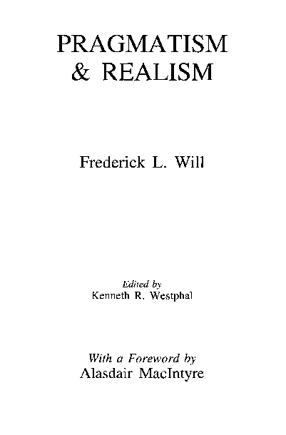 Pragmatism & Realism