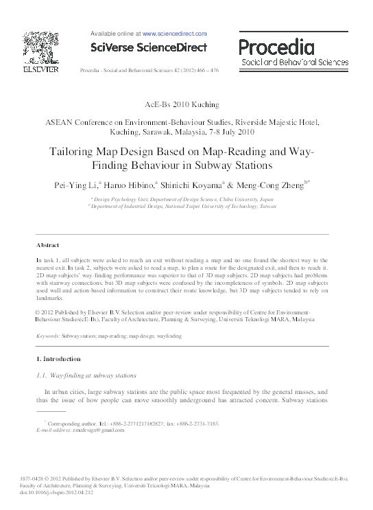 (PDF) Tailoring Map Design Based on Map-Reading and Way-Finding ...