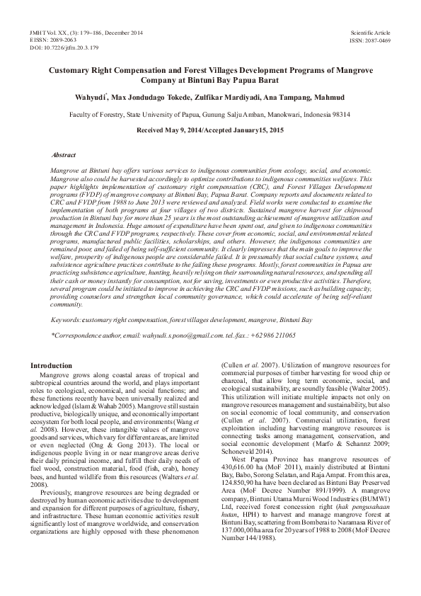 (PDF) Customary Right compensation