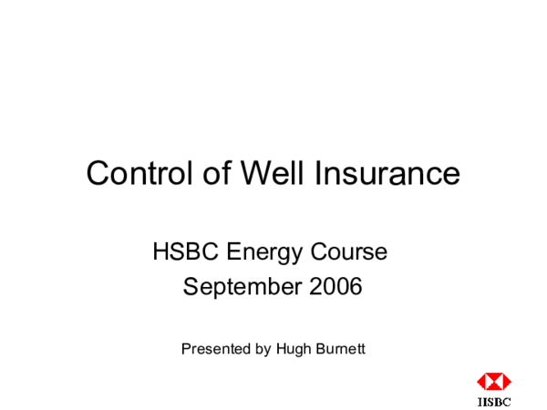 (PPT) Control of Well Insurance