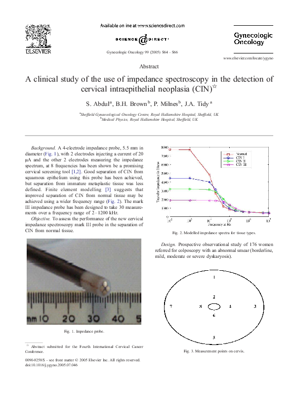 (PDF) Cervical Intraepithelial Neoplasia Localization with Frequency ...