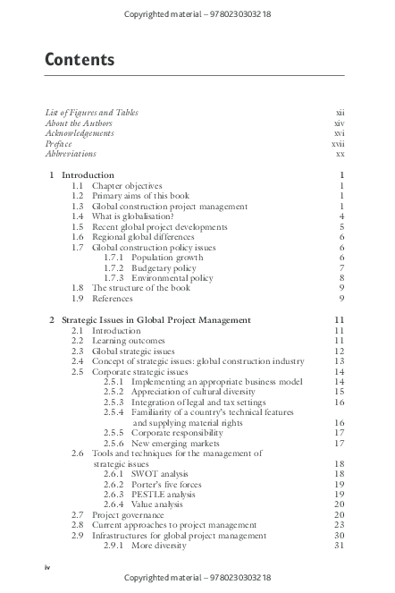 (PDF) Management of Global Construction Projects