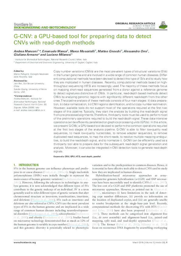 (PDF) G-CNV: A GPU-Based Tool for Preparing Data to Detect CNVs with Read-Depth Methods