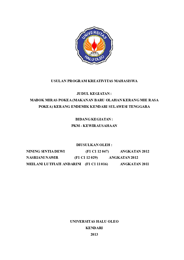 PROPOSAL PKMK MIRAS POKEA