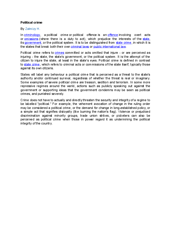 (DOC) Political crime