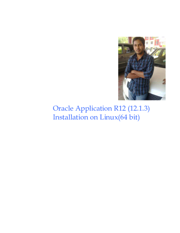 (PDF) Oracle Application R12 (12.1.3) Installation on Linux(64 bit