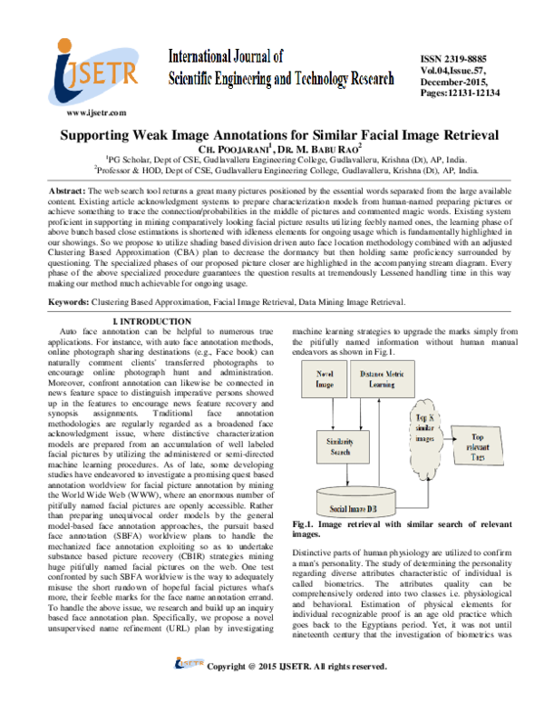 (PDF) Supporting Weak Image Annotations for Similar Facial Image Retrieval