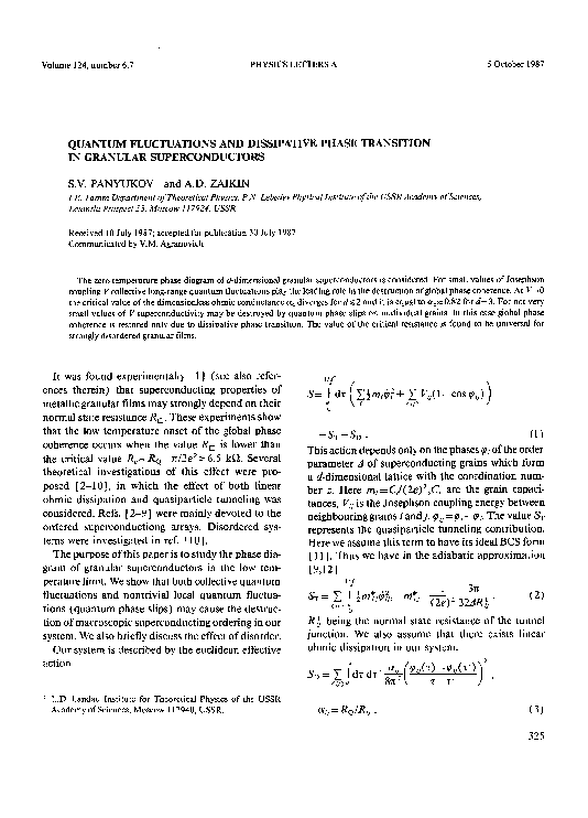 (PDF) Quantum fluctuations and dissipative phase transition in granular ...