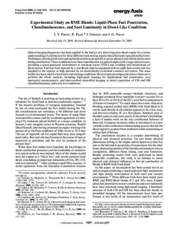 (PDF) Experimental Study on RME Blends: Liquid-Phase Fuel Penetration ...