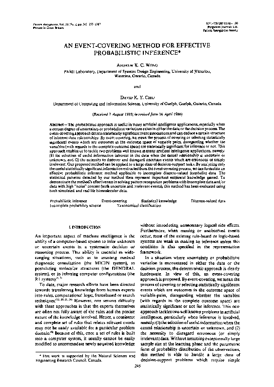 (PDF) An event-covering method for effective probabilistic inference