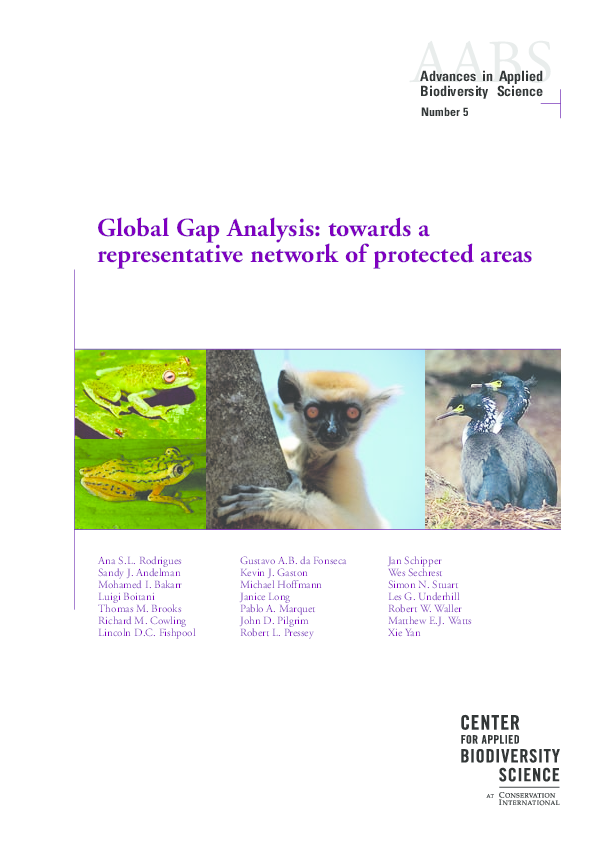 (PDF) Global Gap Analysis: towards a representative network of ...