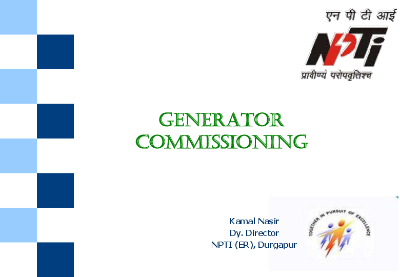 (PDF) GENERATOR COMMISSIONING