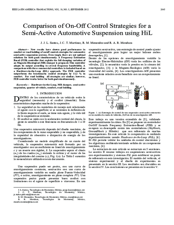 (PDF) Comparison of on-off control strategies for a semi-active ...