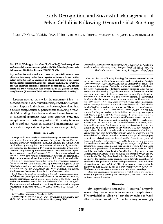(PDF) Early recognition and successful management of pelvic cellulitis ...