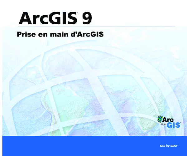 (PDF) Prise en main d'ArcGIS