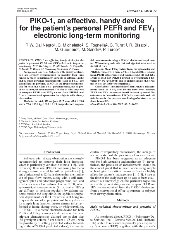 (PDF) PIKO-1, an effective, handy device for the patient's personal ...