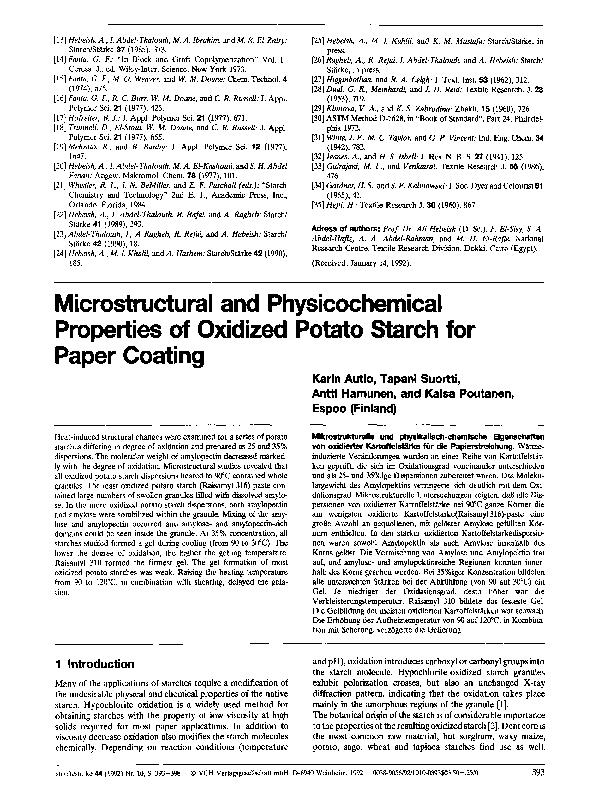 (PDF) Microstructural and Physicochemical Properties of Oxidized Potato ...