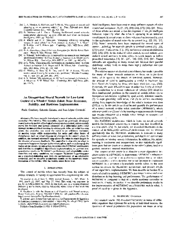 (PDF) NETMORC: An Unsupervised Robot Controller