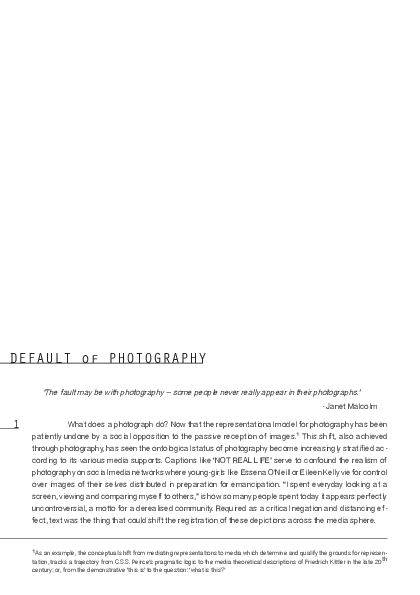 (PDF) Default of Photography