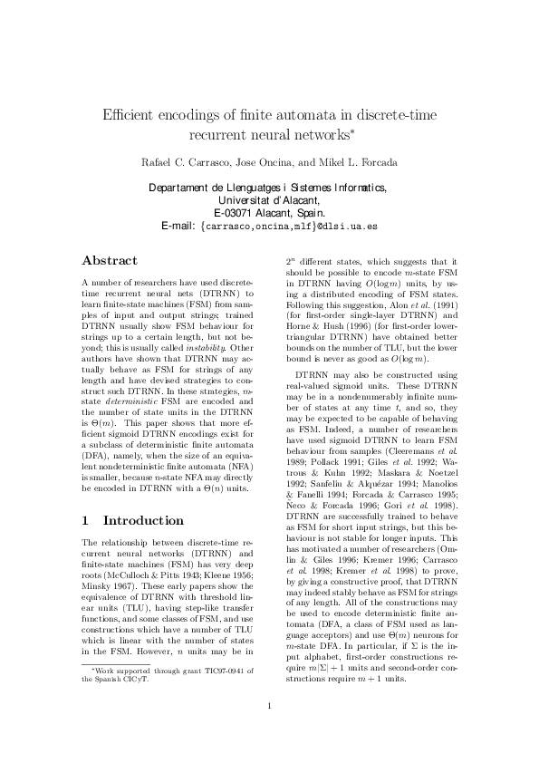 (PDF) Recurrent Neural Networks (PDF) Recurrent Neural Networks