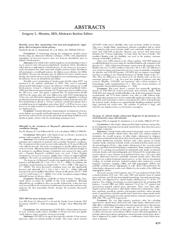(PDF) NXY-059 for acute ischemic stroke