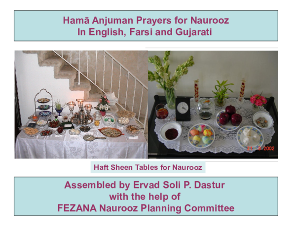 (PDF) Hamā Anjuman Prayers for Naurooz In English, Farsi and Gujarati ...