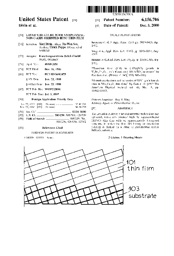 (PDF) Layer structure with an epitaxial, non-c-axis oriented HTSC thin film