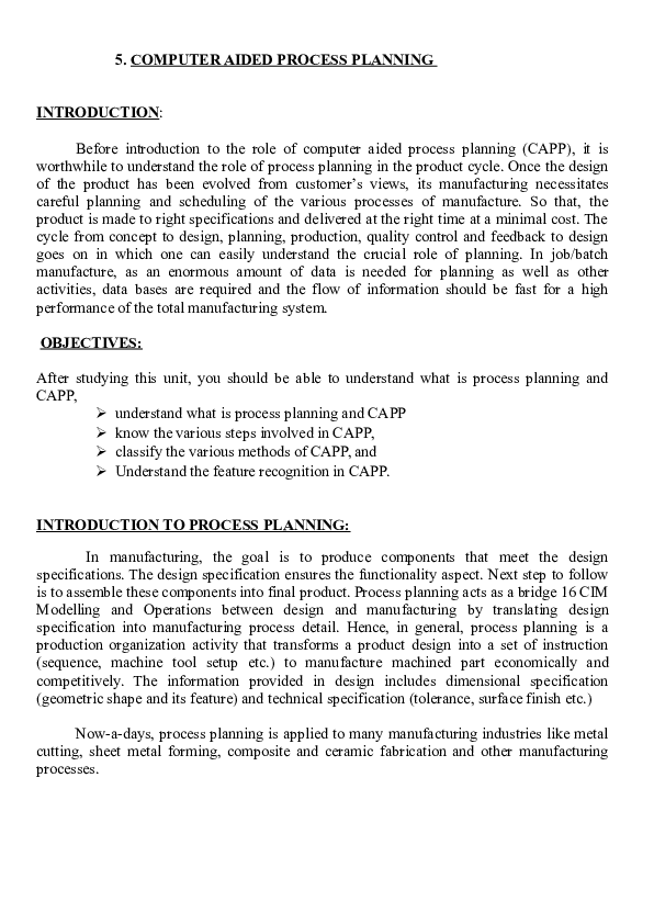 (DOC) 5. COMPUTER AIDED PROCESS PLANNING