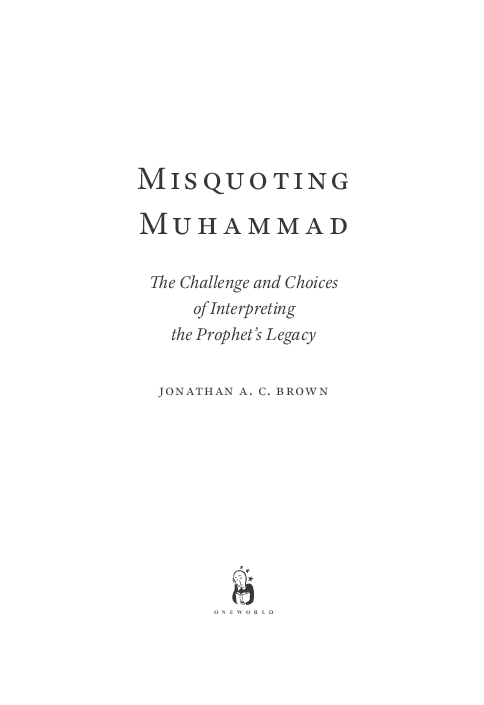 (PDF) Misquoting M u h a m m a d The Challenge and Choices of ...