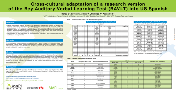 (PDF) PMH87 Cross-Cultural Adaptation of a Research Version of the Rey ...
